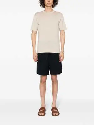 John Smedley Fine-knit Cotton T-shirt - Neutrals