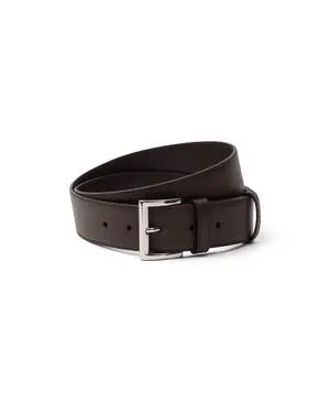 Prada Saffiano Leather Belt - Brown