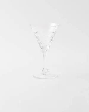 Prada White Wine Glass Triangles - Crystal