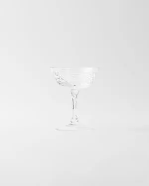 Prada Champagne Coupe Glass Triangles