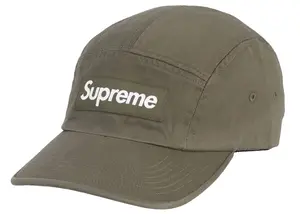 Supreme Washed Chino Twill Camp Cap - Olive