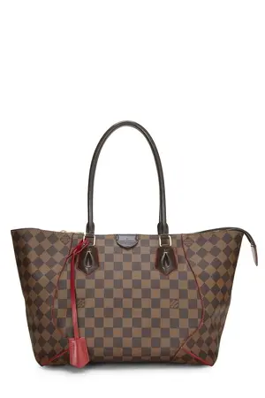 LOUIS VUITTON Damier Ebene Caissa Tote - Red