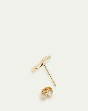 SYDNEY EVAN 14k Cocktail Crescent Moon Diamond Stud Earring