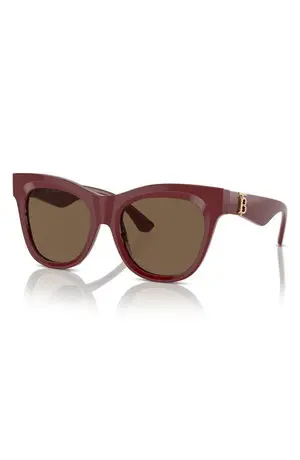 Burberry Evolution 54mm Cat Eye Sunglasses - Bordeaux