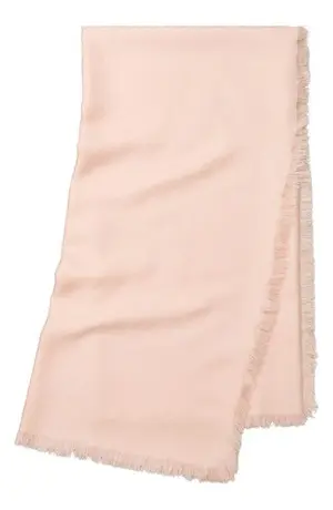 Tory Burch T-monogram Jacquard Wool & Silk Square Scarf Pink Frost