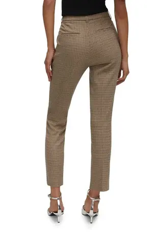 Mango Ankle-length Slim Fit Suit Pants - Green