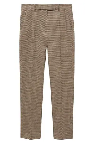 Mango Ankle-length Slim Fit Suit Pants - Green