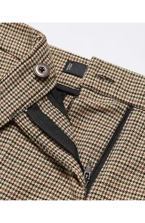 Mango Ankle-length Slim Fit Suit Pants - Green