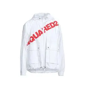 Dsquared2 Logo Hooded Windbreaker - White