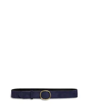 Gerard Darel Paloma Sliding Buckle Belt - Navy
