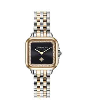 OLIVIA BURTON Grosvenor Watch, 28mm X 28mm - Black/two-tone