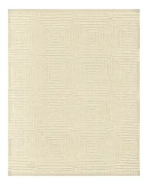 FEIZY Channels 2877276f Area Rug, 4' X 6 - Ivory
