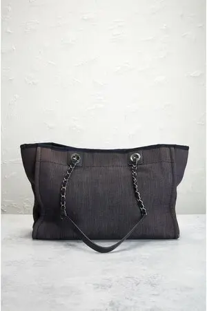 Chanel Deauville Tote Bag - Black