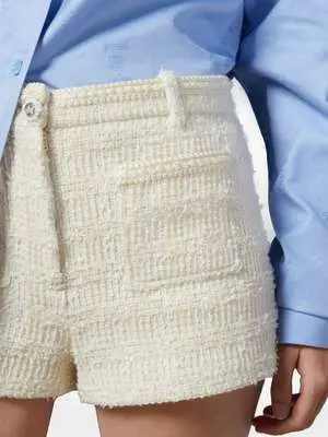 Gucci Tailored Wool-blend Tweed Shorts - Neutrals