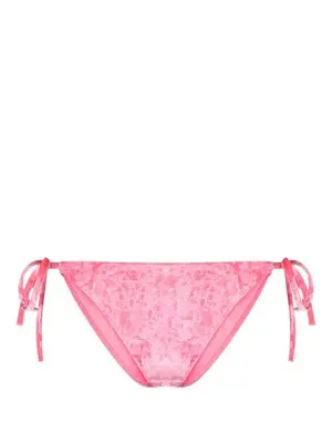 FORTE_FORTE Tie-fastening Velvet Bikini Bottoms - Pink