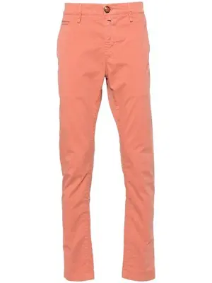 Jacob Cohen Bobby Low-rise Chino Trousers - Orange