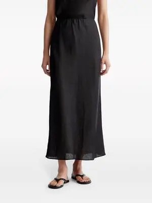 12 STOREEZ High-waisted Linen Skirt