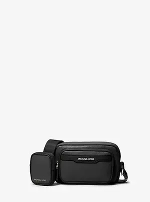 Michael Kors Cooper Pebbled Leather Camera Bag - Black