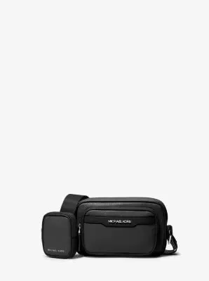 Michael Kors Cooper Pebbled Leather Camera Bag - Black