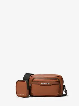 Michael Kors Cooper Pebbled Leather Camera Bag - Brown
