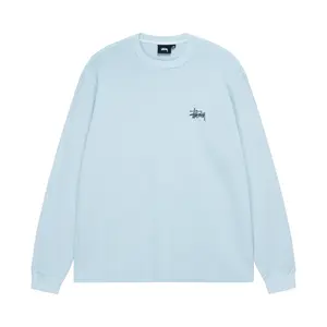 StüSsy Basic Stock Long-Sleeve Thermal - Blue | Editorialist