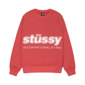 StÜssy Blur Crewneck Sweatshirt - Red
