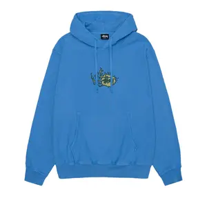 StÜssy Stussy Pigment Dyed Mosaic Dragon Hoodie Blue