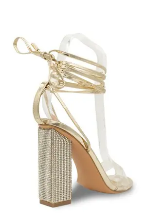 TOUCH UPS Ankle Wrap Sandal - Gold