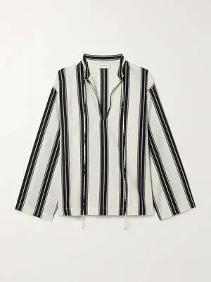 Matteau Striped Organic Cotton-blend Tunic