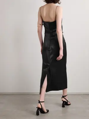 Jacquemus Carino Duchesse-satin Midi Dress