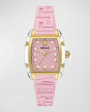Versace Versace Dominus IP Yellow Gold Watch - Pink