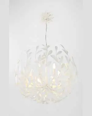 CRYSTORAMA Broche 27" 6-light Inverted Pendant Chandelier - Matte White