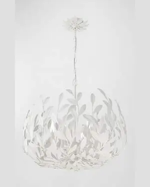 CRYSTORAMA Broche 27" 6-light Inverted Pendant Chandelier - Matte White