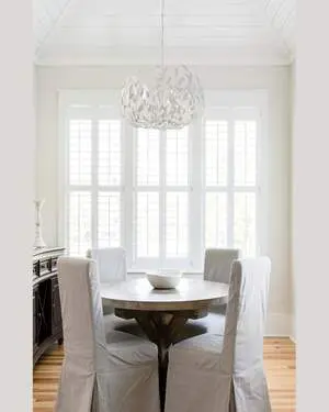 CRYSTORAMA Broche 27" 6-light Inverted Pendant Chandelier - Matte White
