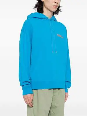 Maison Kitsuné Embroidered-logo Cotton Hoodie