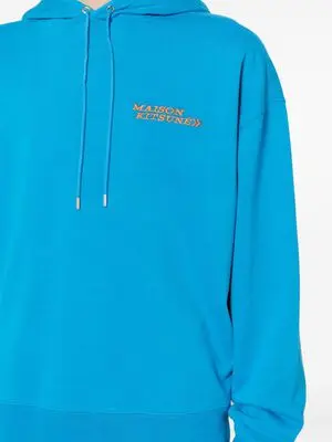 Maison Kitsuné Embroidered-logo Cotton Hoodie