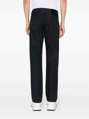 Jacob Cohen Scarf-detail Straight Trousers - Blue