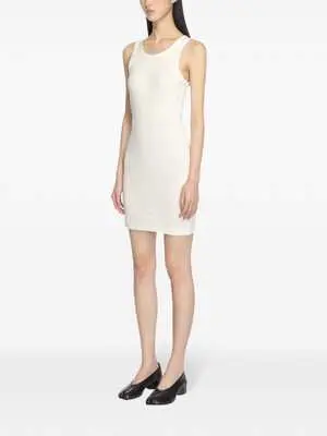 Helmut Lang Fine-ribbed Tank Minidress - Neutrals