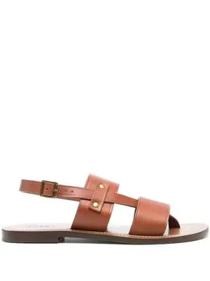 Soeur Amazonia Leather Sandals - Brown