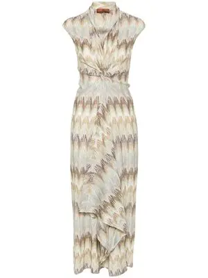 Missoni Metallic Zigzag Maxi Dress