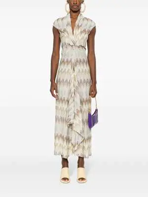 Missoni Metallic Zigzag Maxi Dress