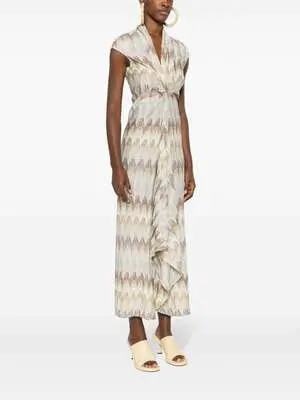 Missoni Metallic Zigzag Maxi Dress