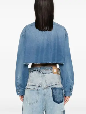 Givenchy Cropped Denim Shirt