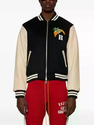 Rhude Logo-embroidered Bomber Jacket
