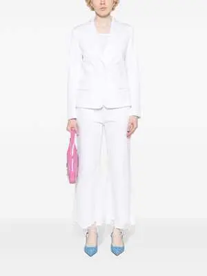Max Mara Sarnico Single-breasted Blazer - White