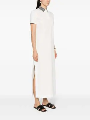 Brunello Cucinelli Monili-embellished Polo Dress