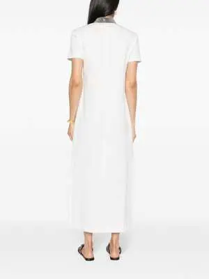 Brunello Cucinelli Monili-embellished Polo Dress