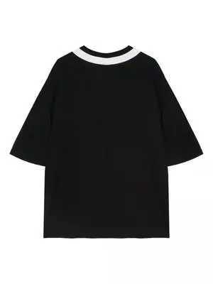 FUMITO GANRYU Two-tone Cotton T-shirt