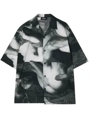 EGONLAB Graphic-print Cotton Shirt