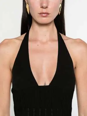 Roberto Cavalli V-neck Crop Top